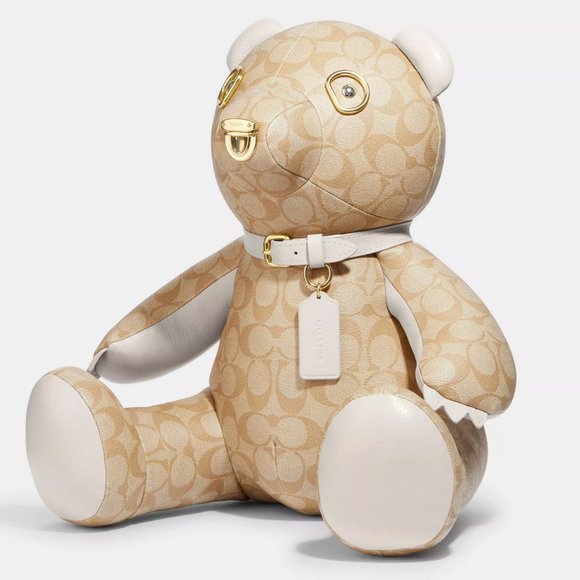 Coach | Accents | Nwt Coach Collectible Large Teddy Bear In Signature ...